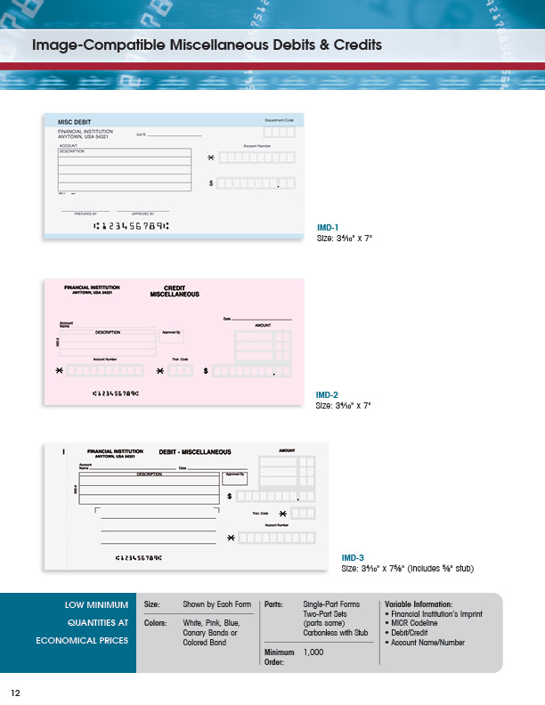 Internal Financial Forms/Official Checks – General Financial Supply
