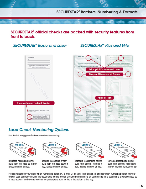 Internal Financial Forms/Official Checks – General Financial Supply